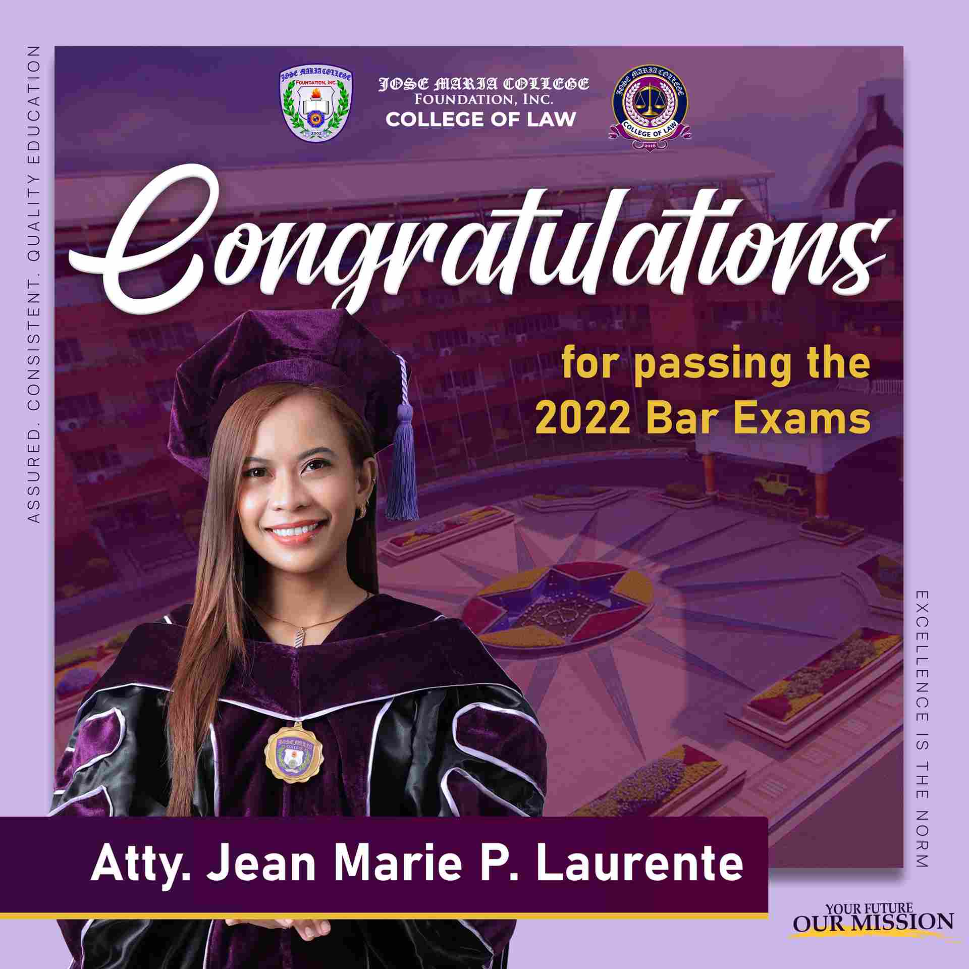 LAURENTE - Jose Maria College Foundation, Inc